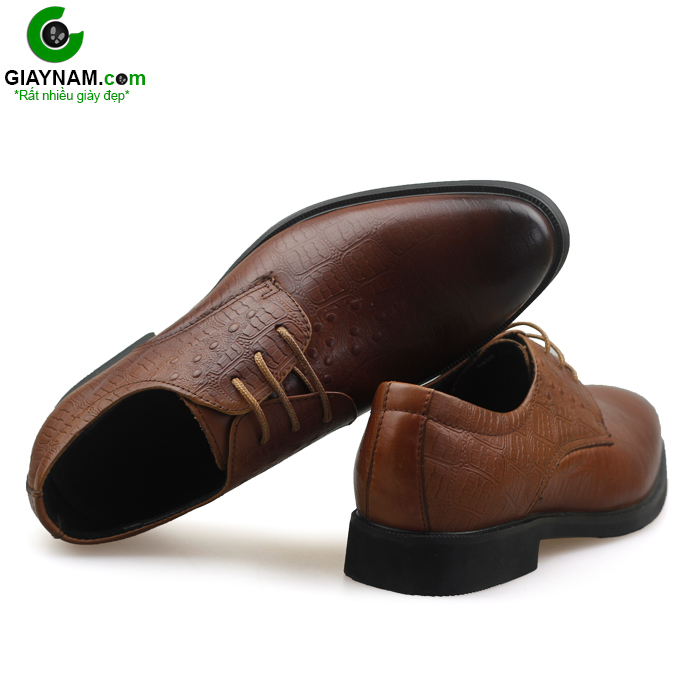 Giày tây buộc dây màu nâu trầm